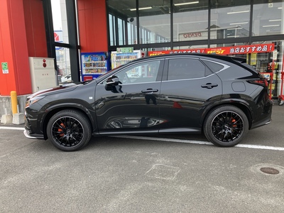 BEST写真館 | レクサス NX 20系 の RAYS(レイズ) HOMURA ホムラ 20 グロッシーブラック/リムエッジDMC(BVK) を表示 | タイヤとアルミホイールの専門店 ...