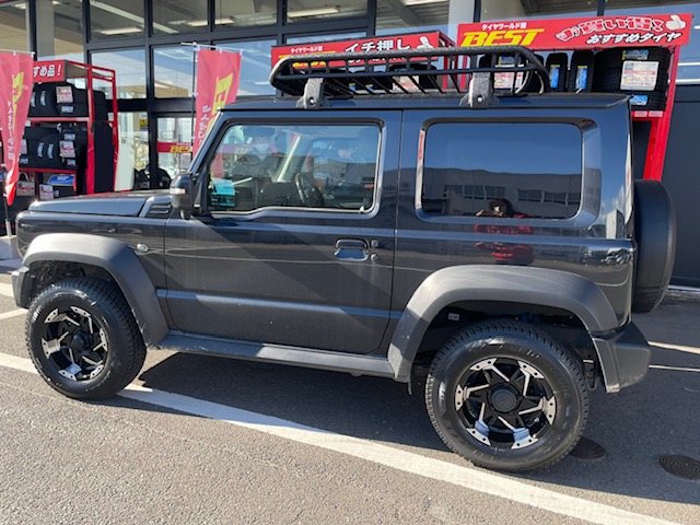 BEST写真館 | スズキ ジムニーシエラ JB74W の Weds(ウェッズ) WEDS ADVENTURE ウェッズアドベンチャー 15 ブラックポリッシュ を表示 | タイヤとアルミ ...